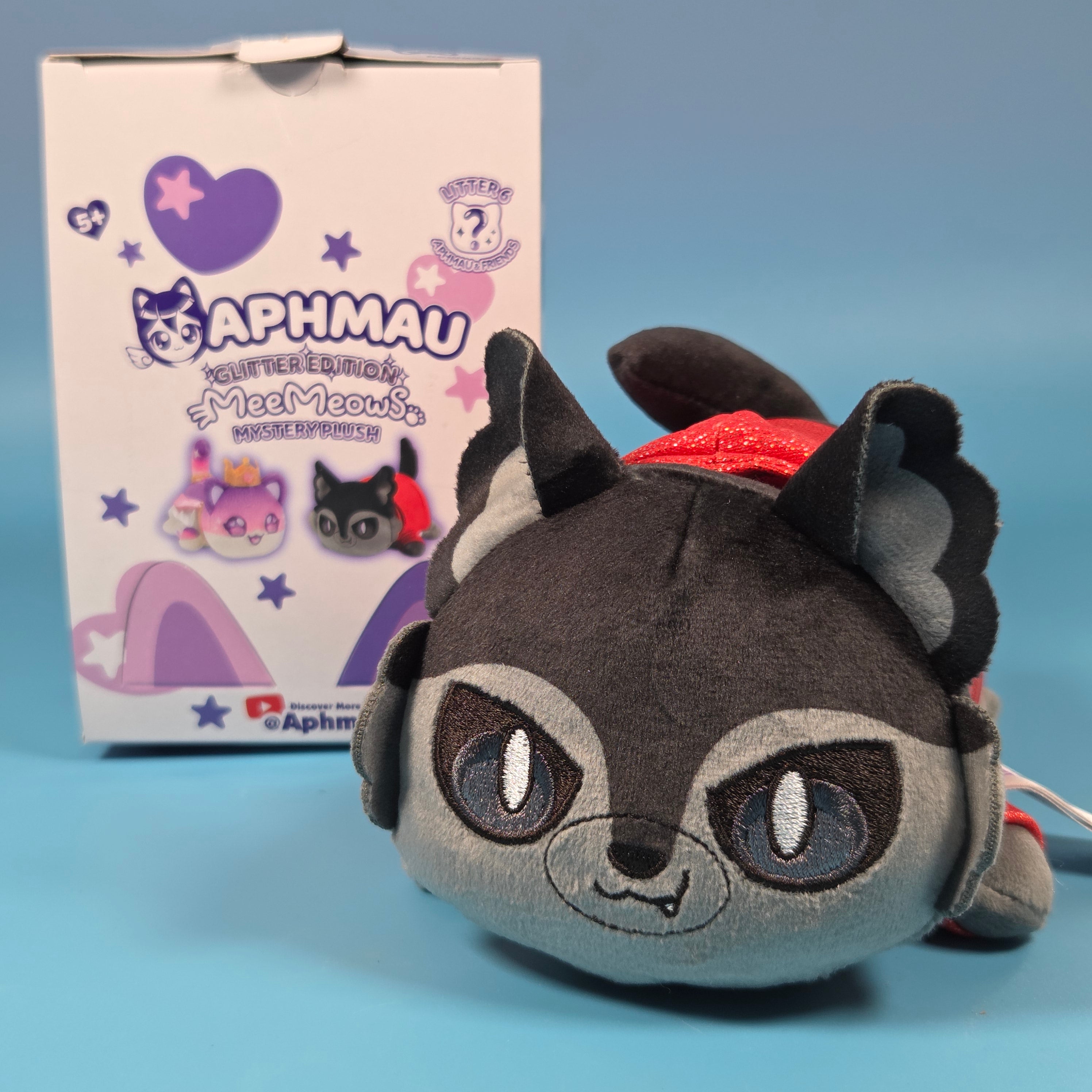 Aphmau MeeMeows Plushie Glitter Litter 6 - Aaron Cat – Mini Mysterys