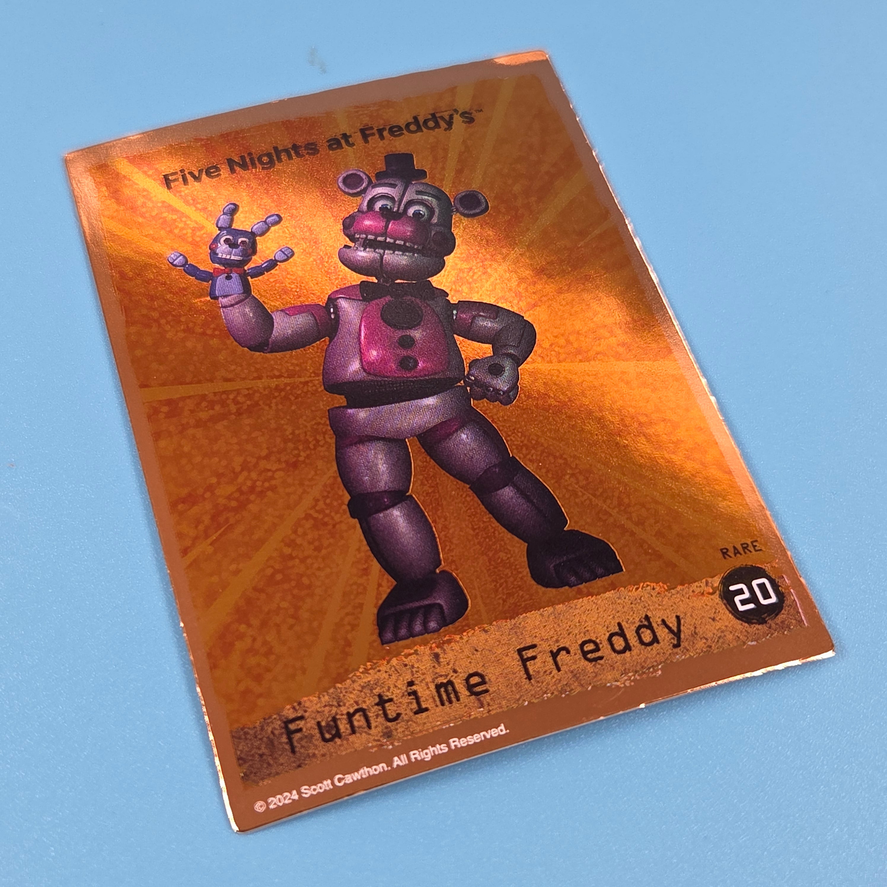Five Nights at Freddys Faz's Fizzy Station - Funtime Freddy Card (Gold ...