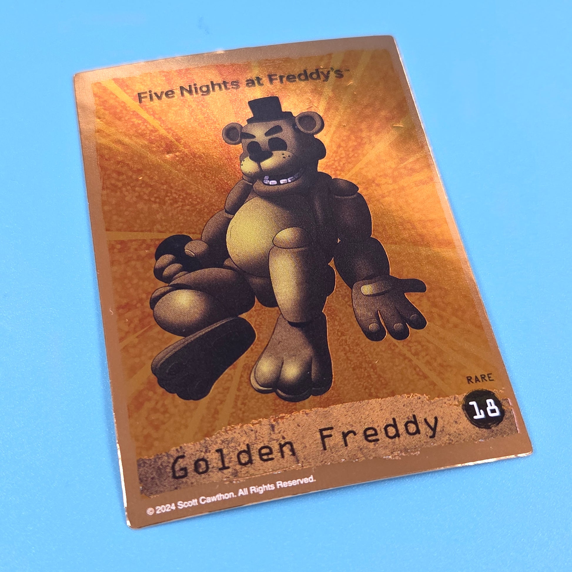 Five Nights at Freddys Faz's Fizzy Station - Golden Freddy Card (Gold) – Mini Mysterys