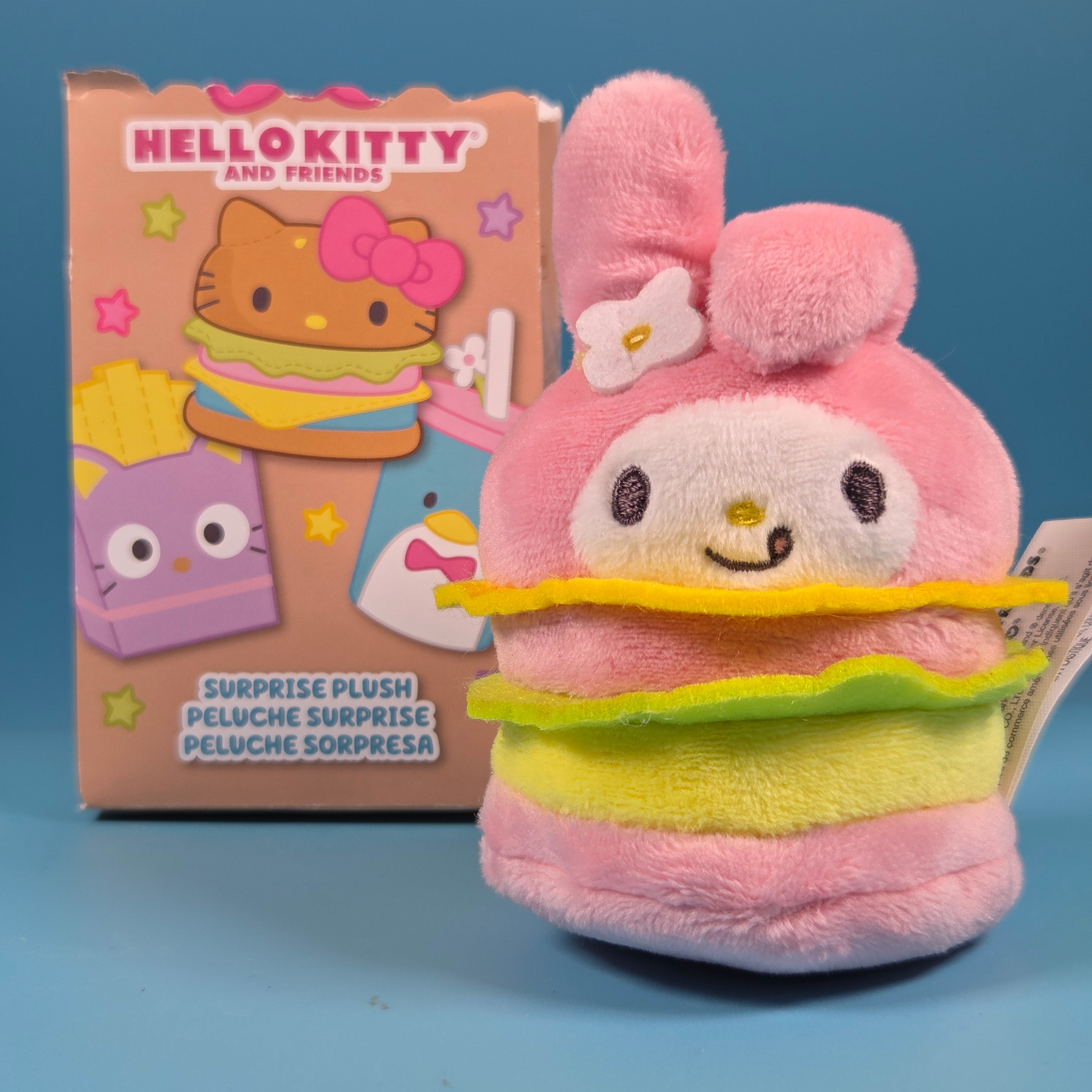 GUND Hello Kitty Surprise Plush Keychain - My Melody Burger – Mini Mysterys