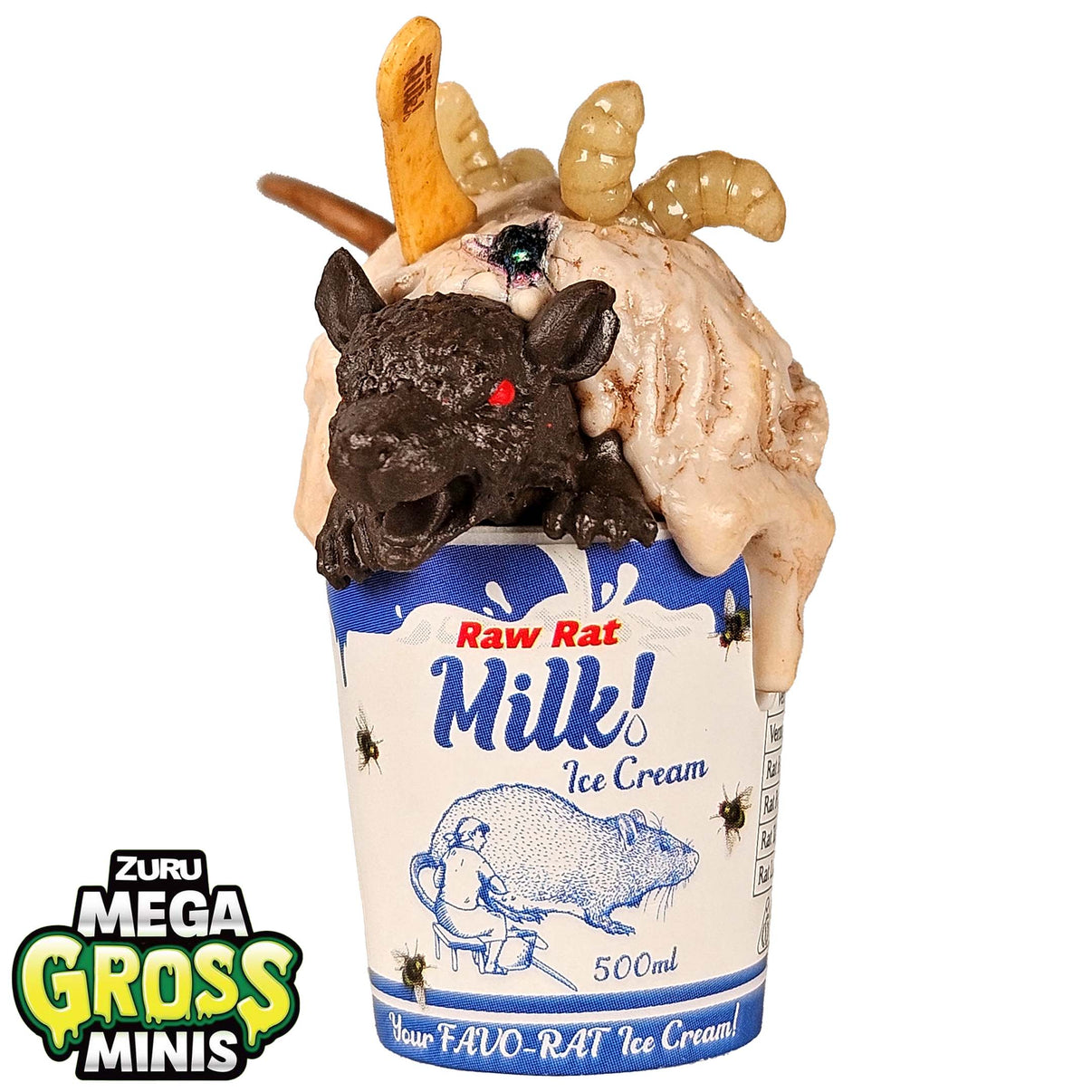 Mega Gross Minis Series 2 Miniatures - Raw Rat Milk Ice Cream – Mini ...